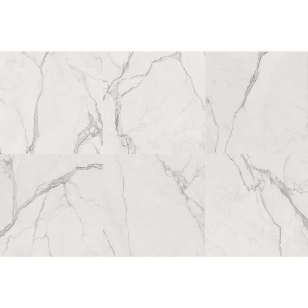 Regal White Marble Porcelain Tile – High Tiles