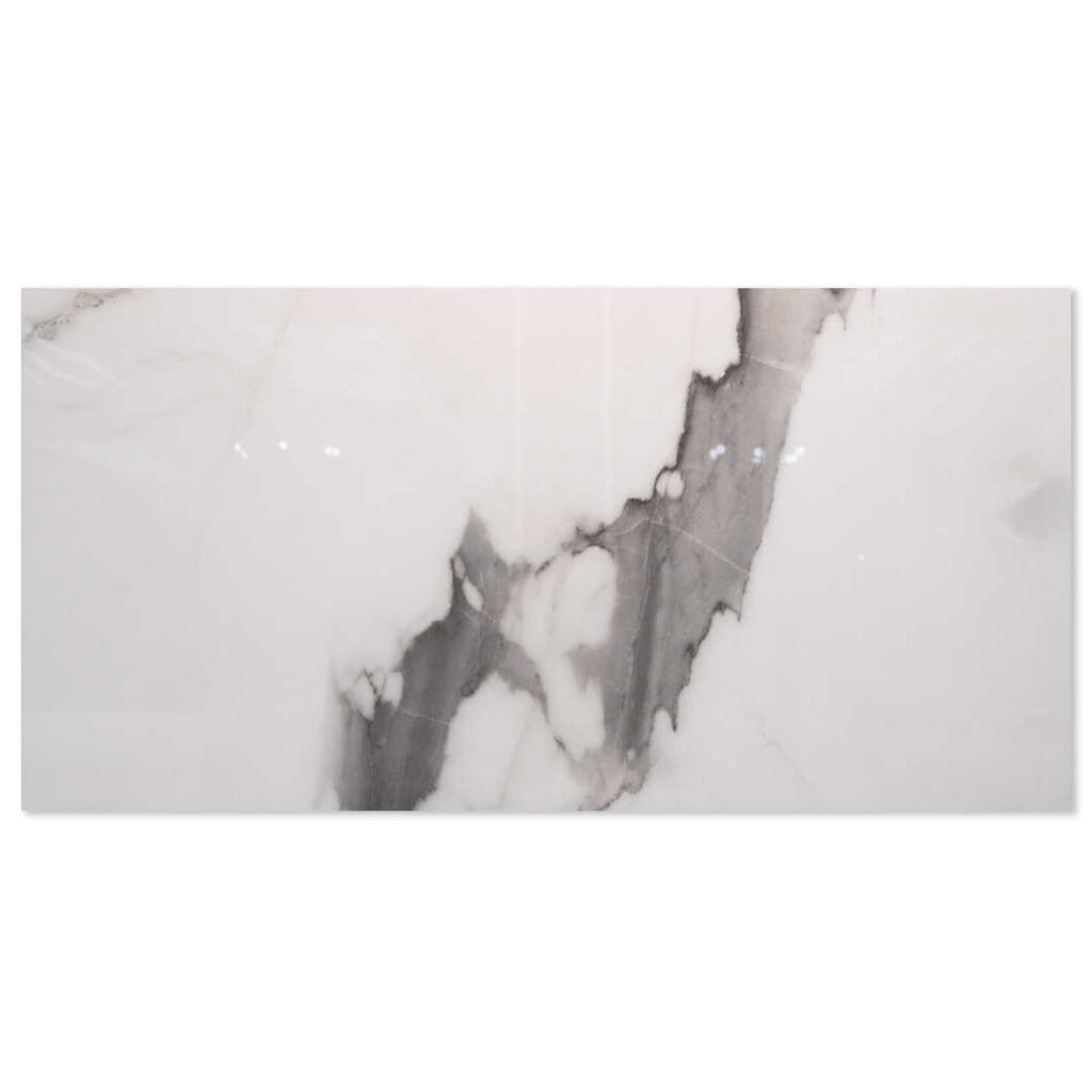 Satvario Venatino White Marble Porcelain Tile – High Tiles